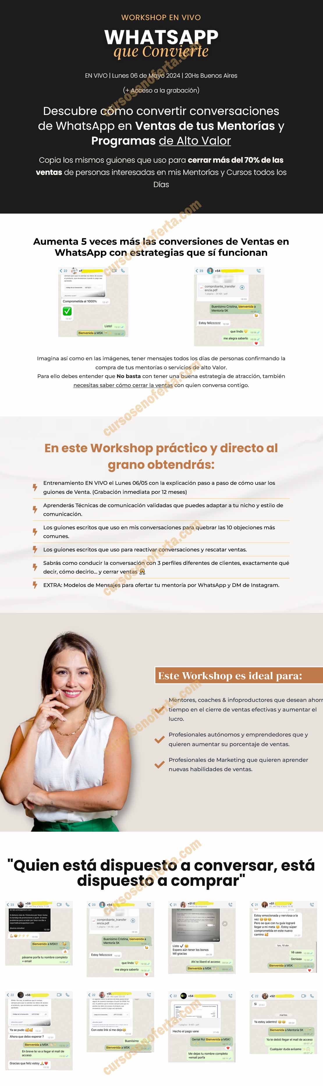 Workshop Whatsapp Que Convierte - Vanesa Jackson - cursosenoferta.com